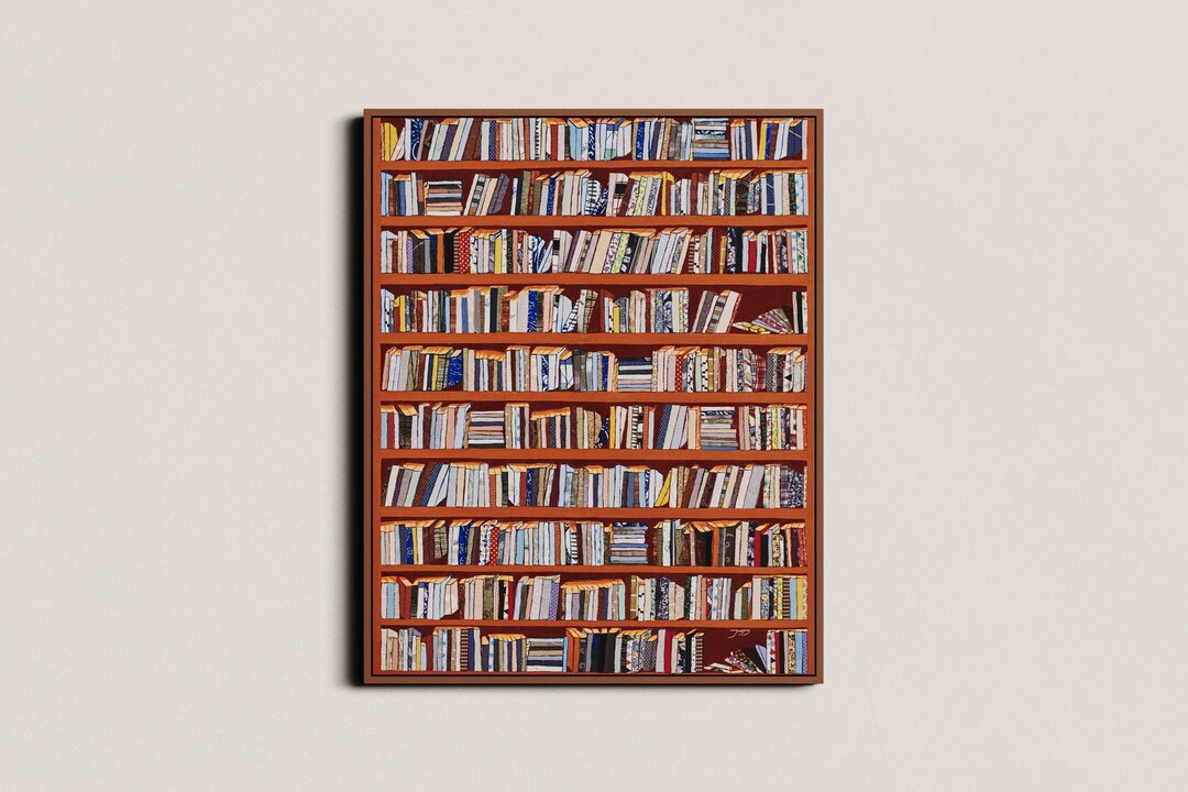 Office Wall Art Decor | Bookshelf Poster | Library Wall Decor | Reading ...