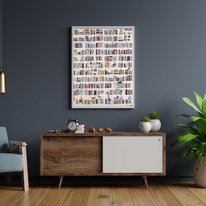 Book Lovers Poster | Book Art Print | Reading Art Print | Colorful ...