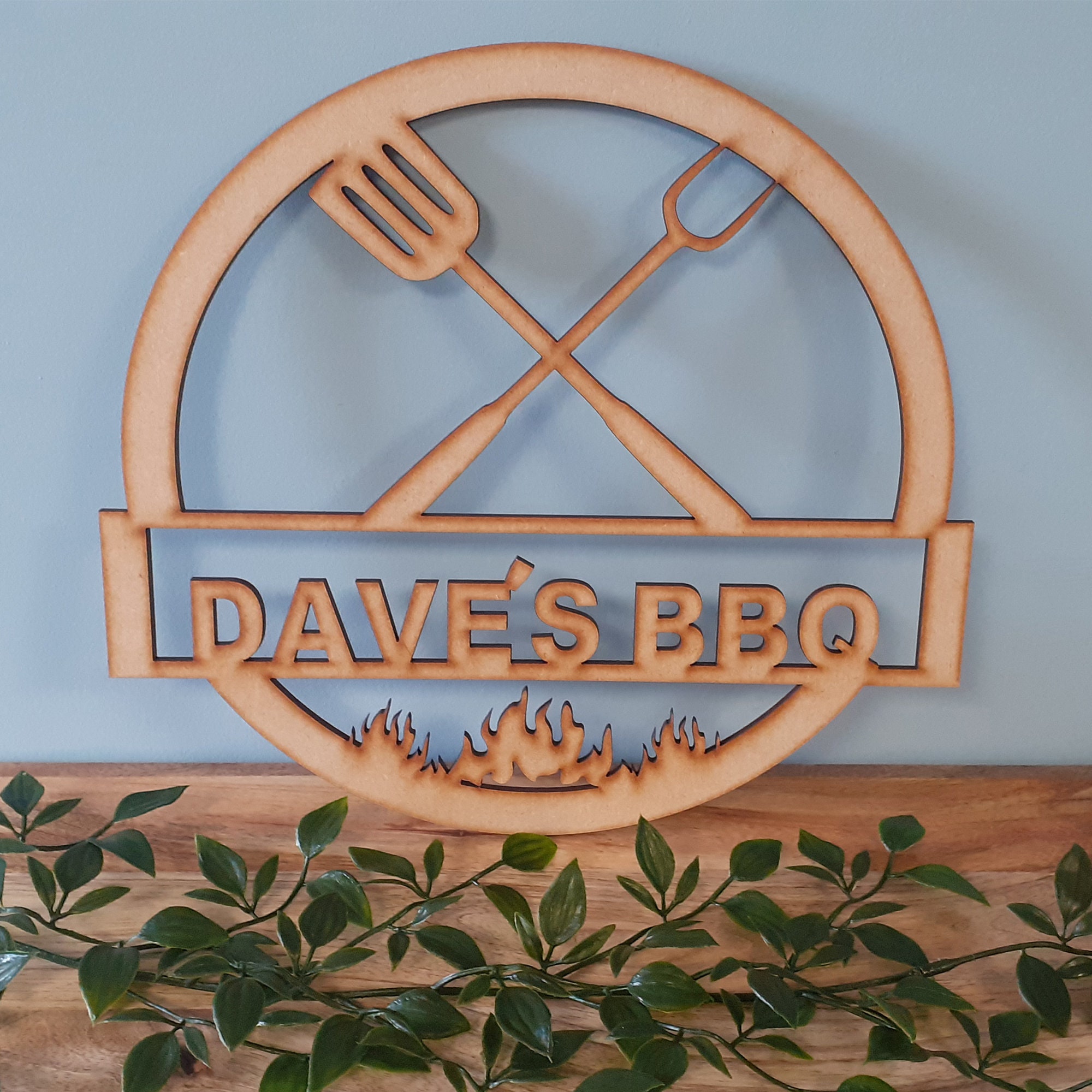 Personalised BBQ Sign Dads BBQ Sign Personalised Fathers | Etsy