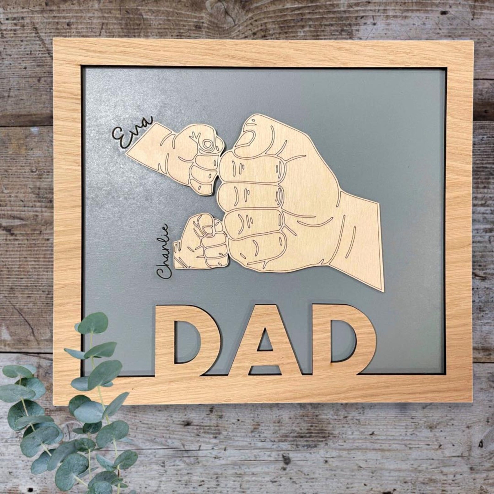 FIST BUMP SIGN Father's Day Gift Dad Gift Grandad | Etsy