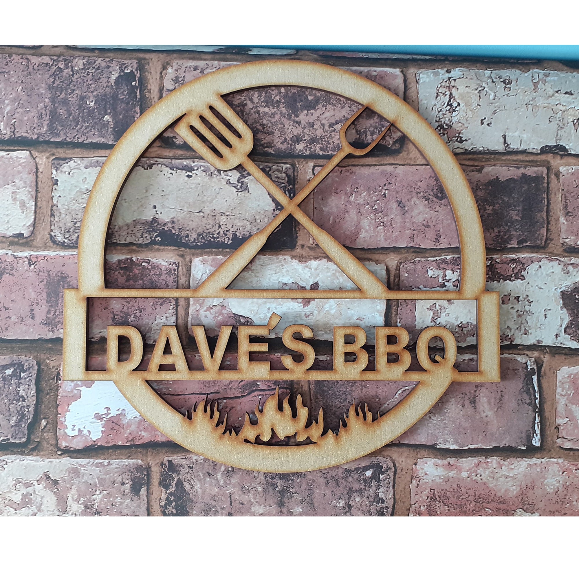 Personalised BBQ Sign Dads BBQ Sign Personalised Fathers | Etsy