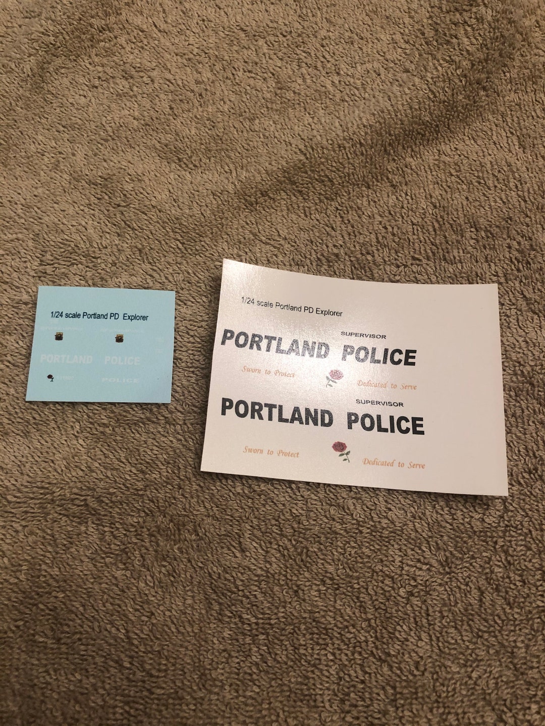1/24 scale Portland Oregon Police water slide decals for Ford - Etsy ...