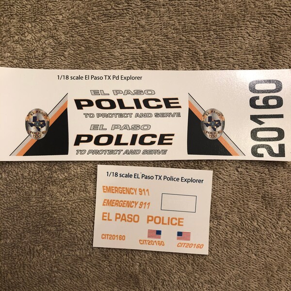 Texas Police Decal - Etsy