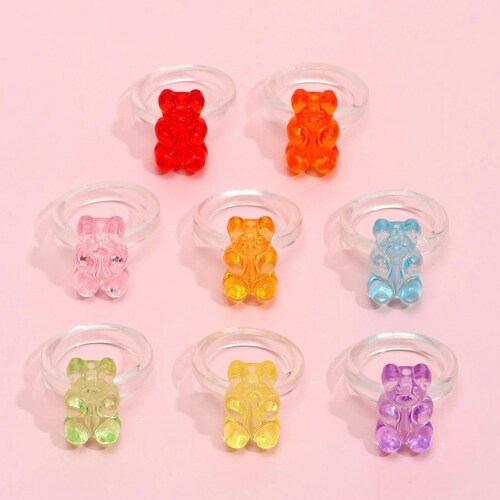Sugar Gummy Bear Rings - Etsy