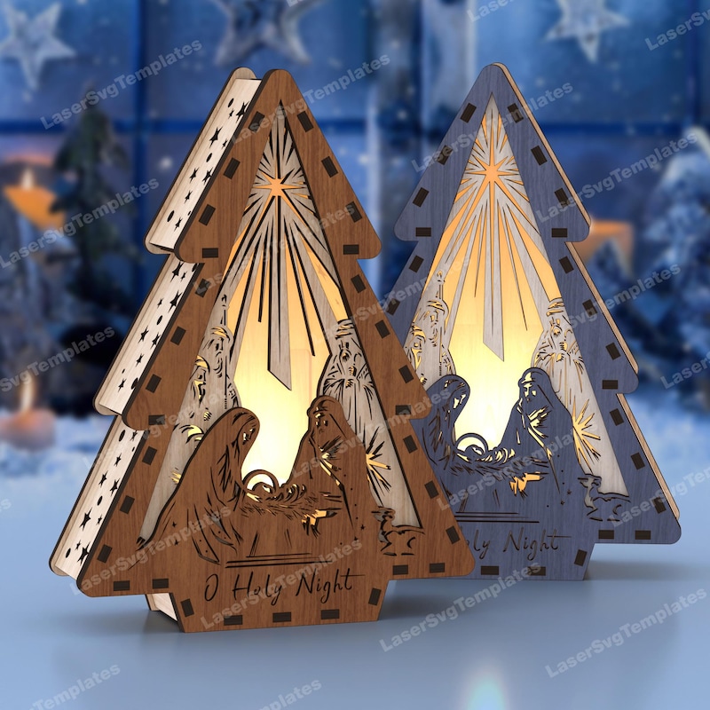 Cnc Nativity Tree File - Etsy
