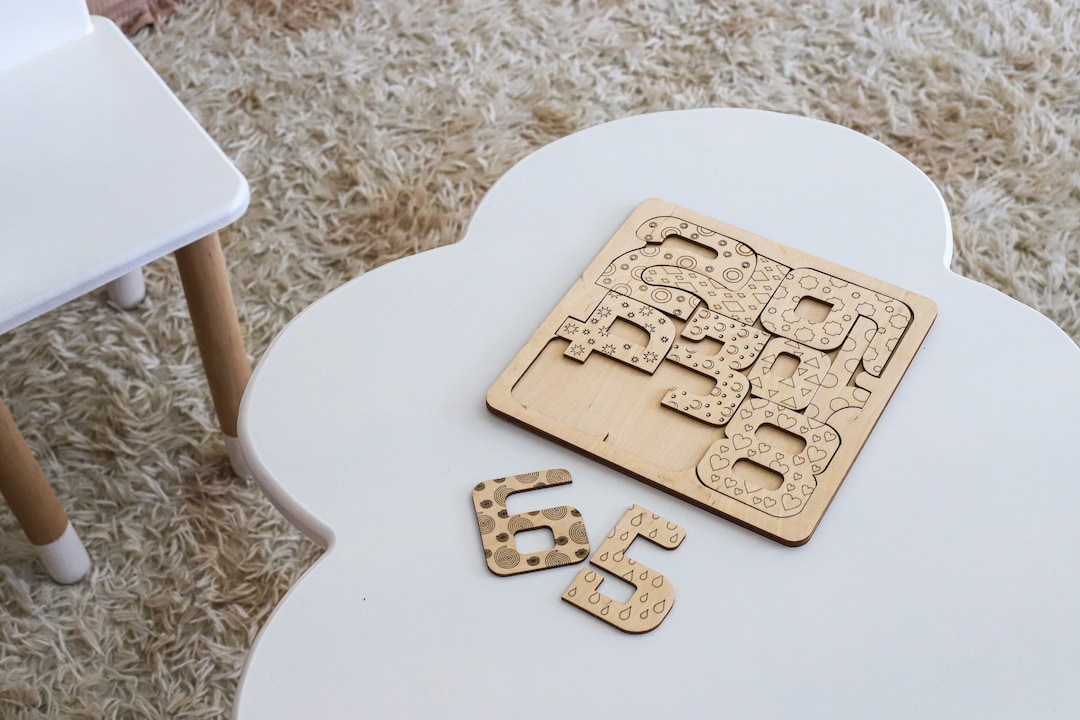 Laser Cut Puzzle Numbers Svg File Glowforge Wooden Kids Montessori ...