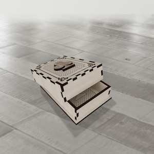 Laser Cut Poker Playing Cards Box Svg Template Glowforge Box for Game ...