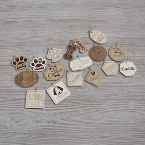 Laser Cut Dog Keychains Svg Bundle Glowforge Pet Sign Keychain Set Svg ...