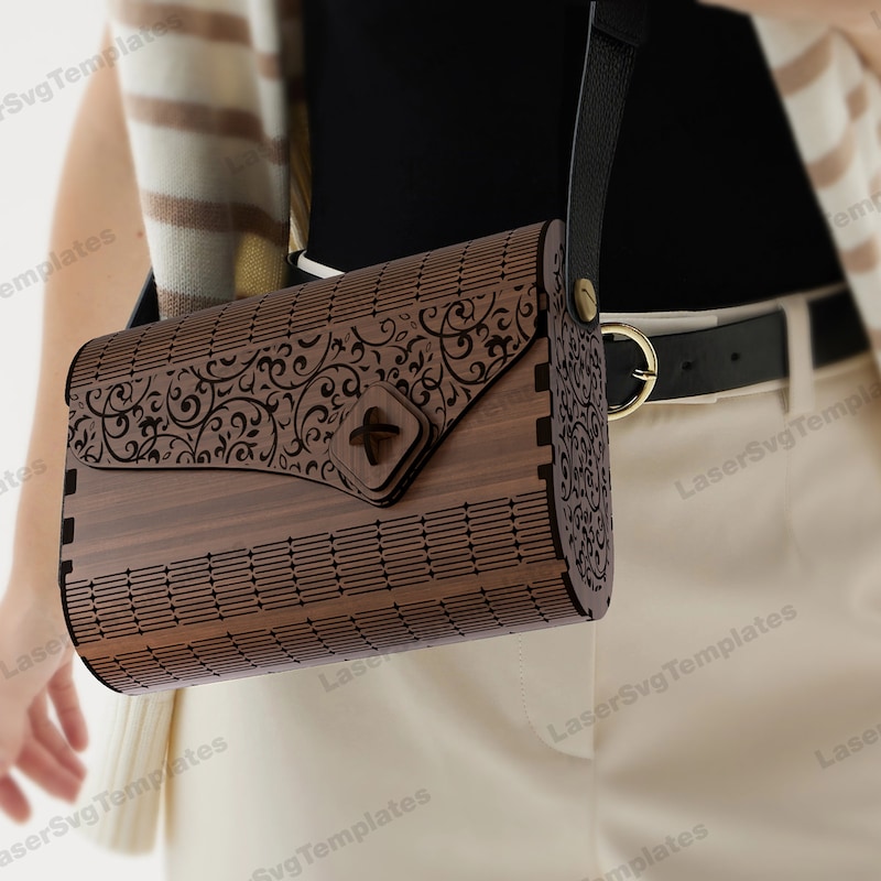 Christmas Paper Purse Svg - Etsy