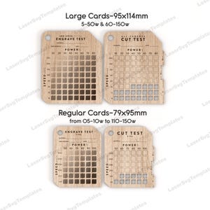 Engrave Cutting Test Laser Cut Svg File Glowforge Engraving Material ...