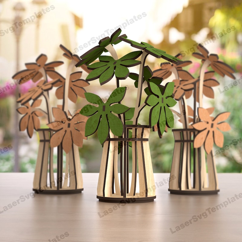 Glowforge Flower Vase - Etsy