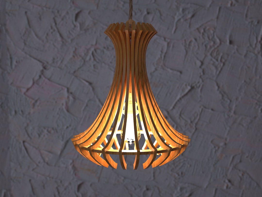 Decorative Pendant Lamp Svg Laser Cut File Glowforge Wood Pendant ...
