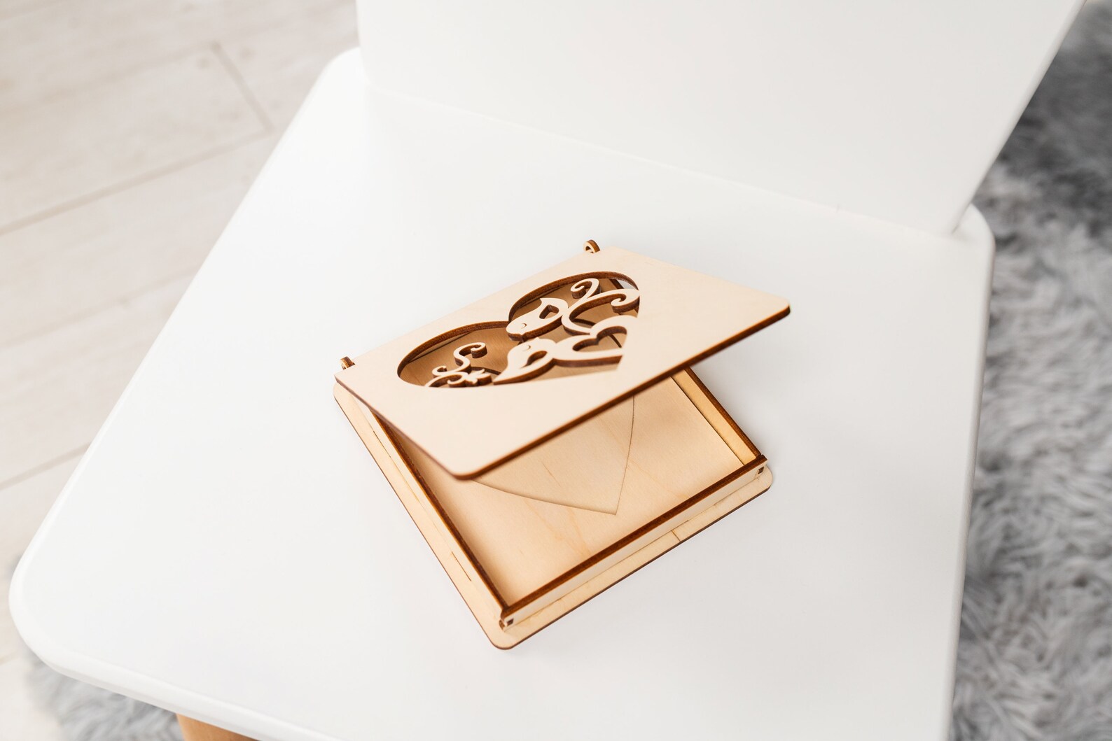 Laser Cut Decorative Ring Box Set Svg Template Glowforge - Etsy
