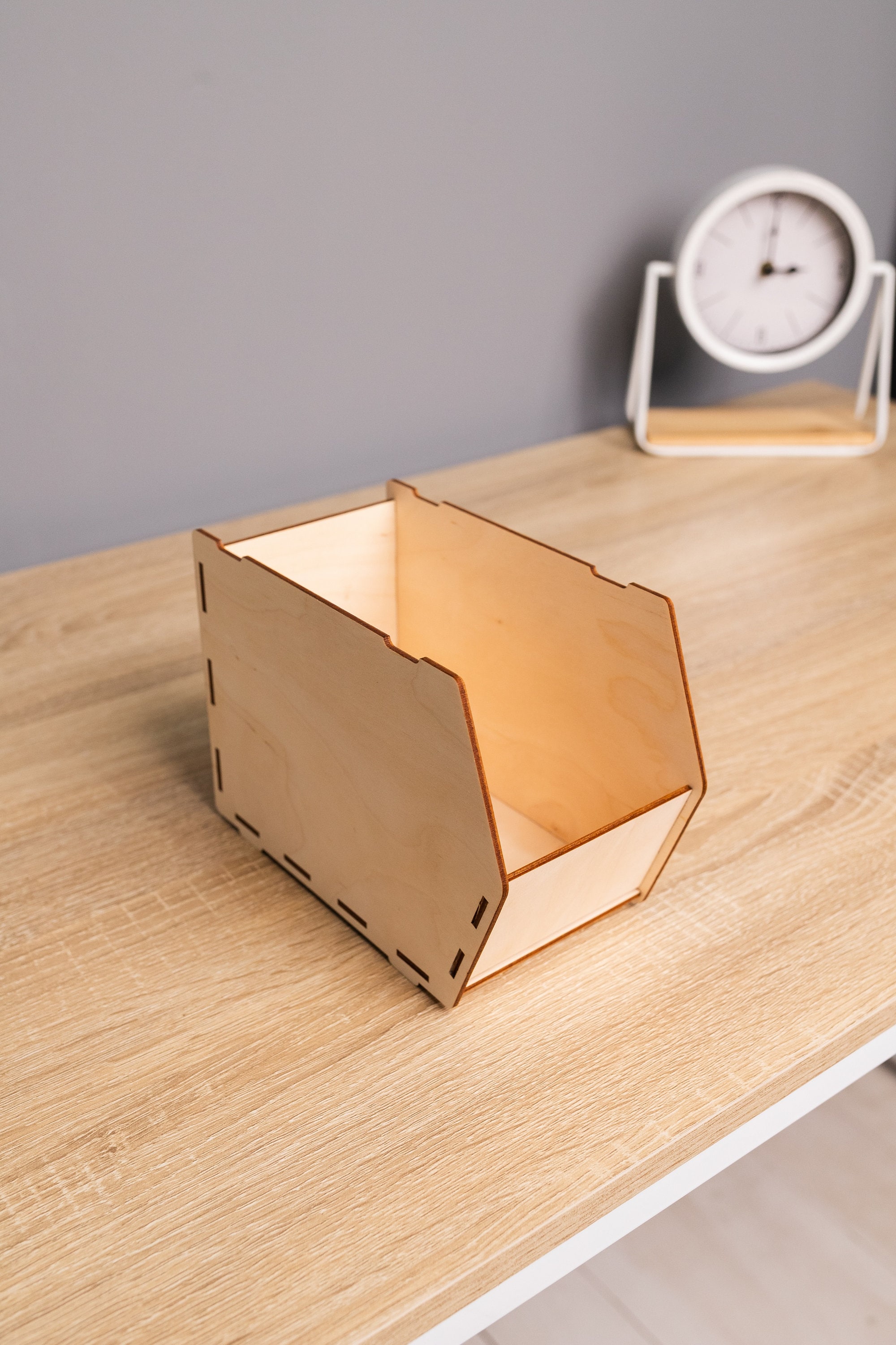 Laser Cut Wooden Storage Bins Drawers Box Svg Template Glowforge ...