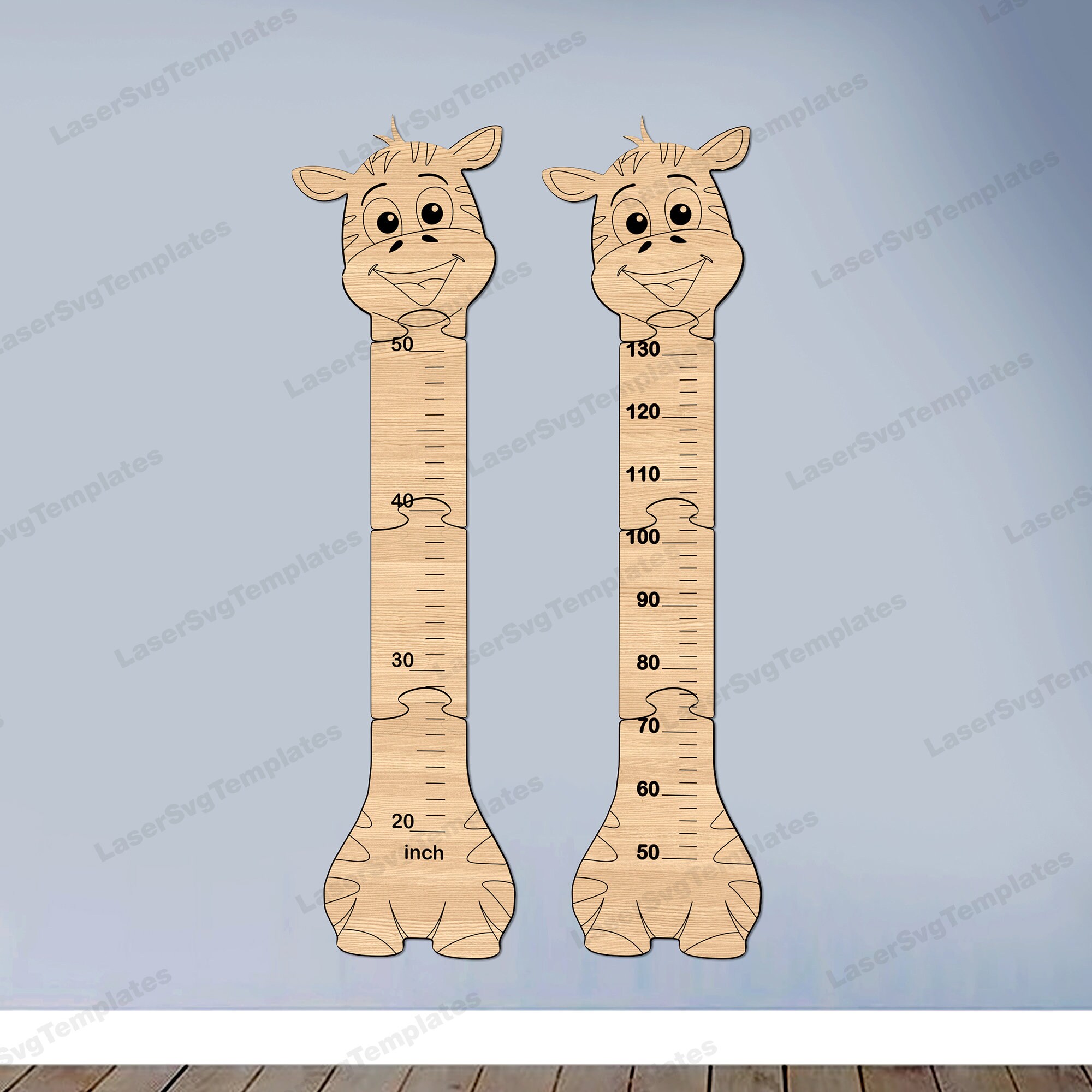 Animals Ruler Growth Chart 5 Bundle Laser Cut Svg File Glowforge Growth ...