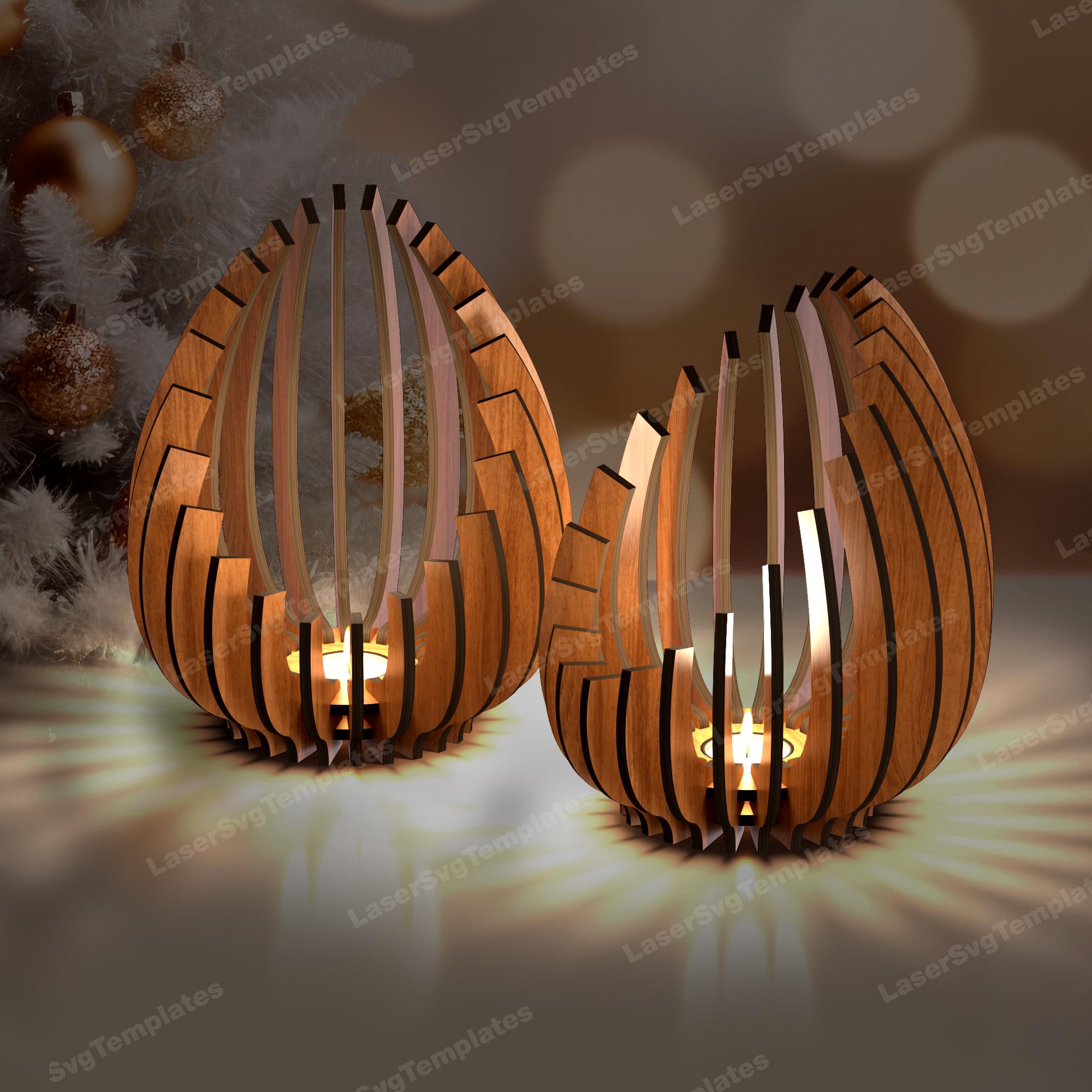 Tealight Candle Holder Laser Cut Svg File Glowforge Wooden Candle ...