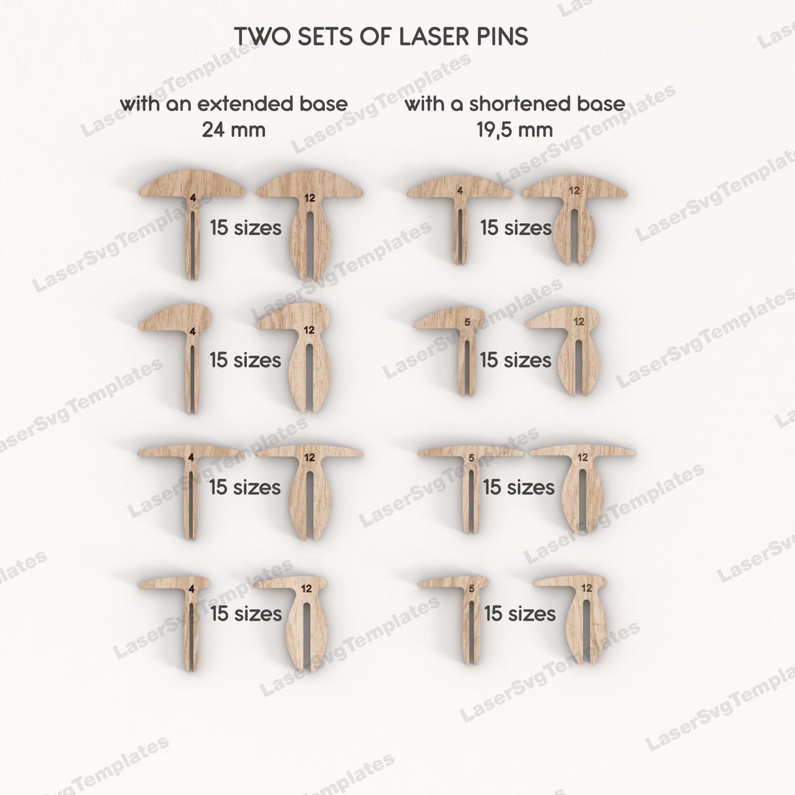 Honeycomb Bed Pins Bundle Laser Cut Svg File Glowforge Laser Bed Pins ...