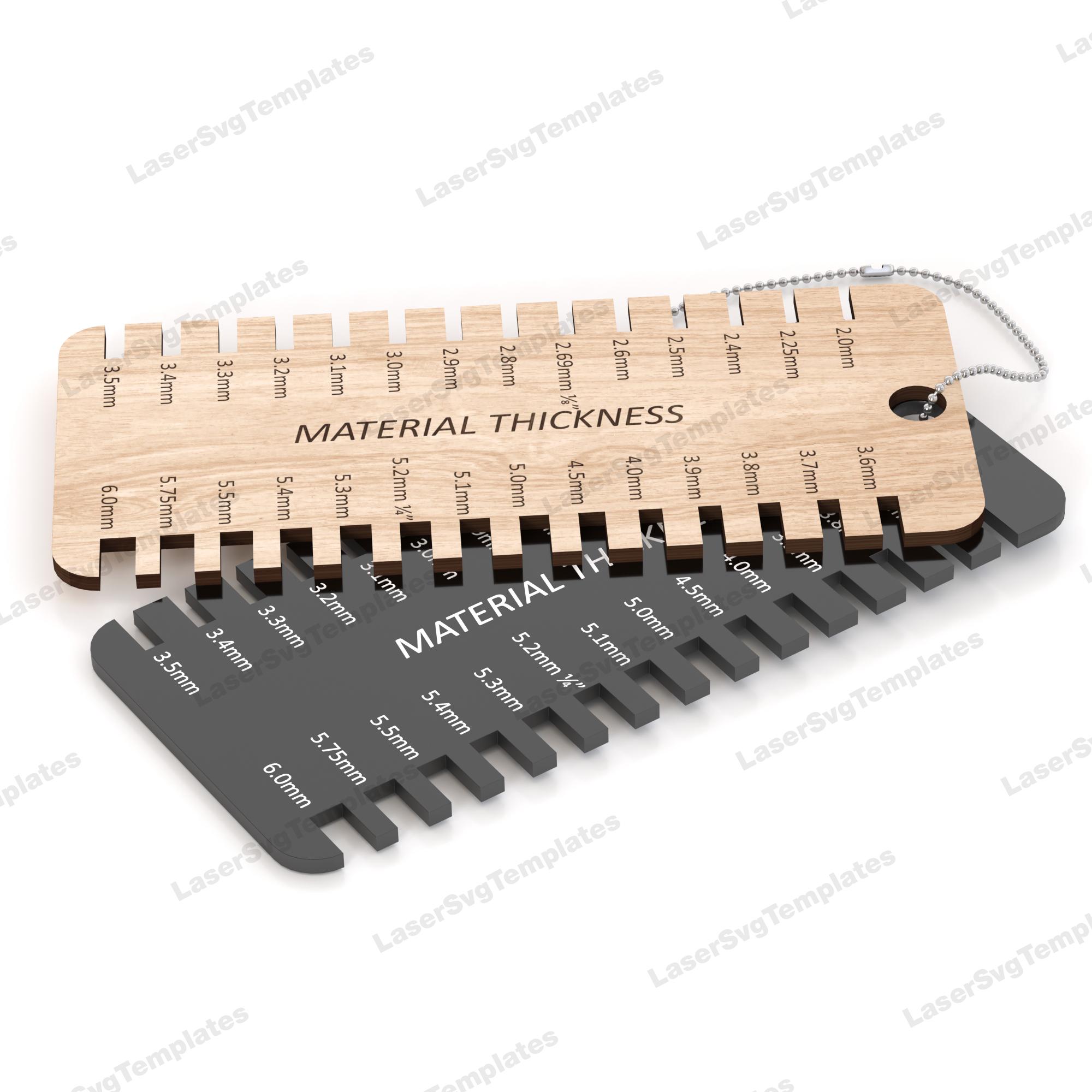Laser Calibration Pack Bundle Svg File Laser Kerf Test Svg Laser Pins ...