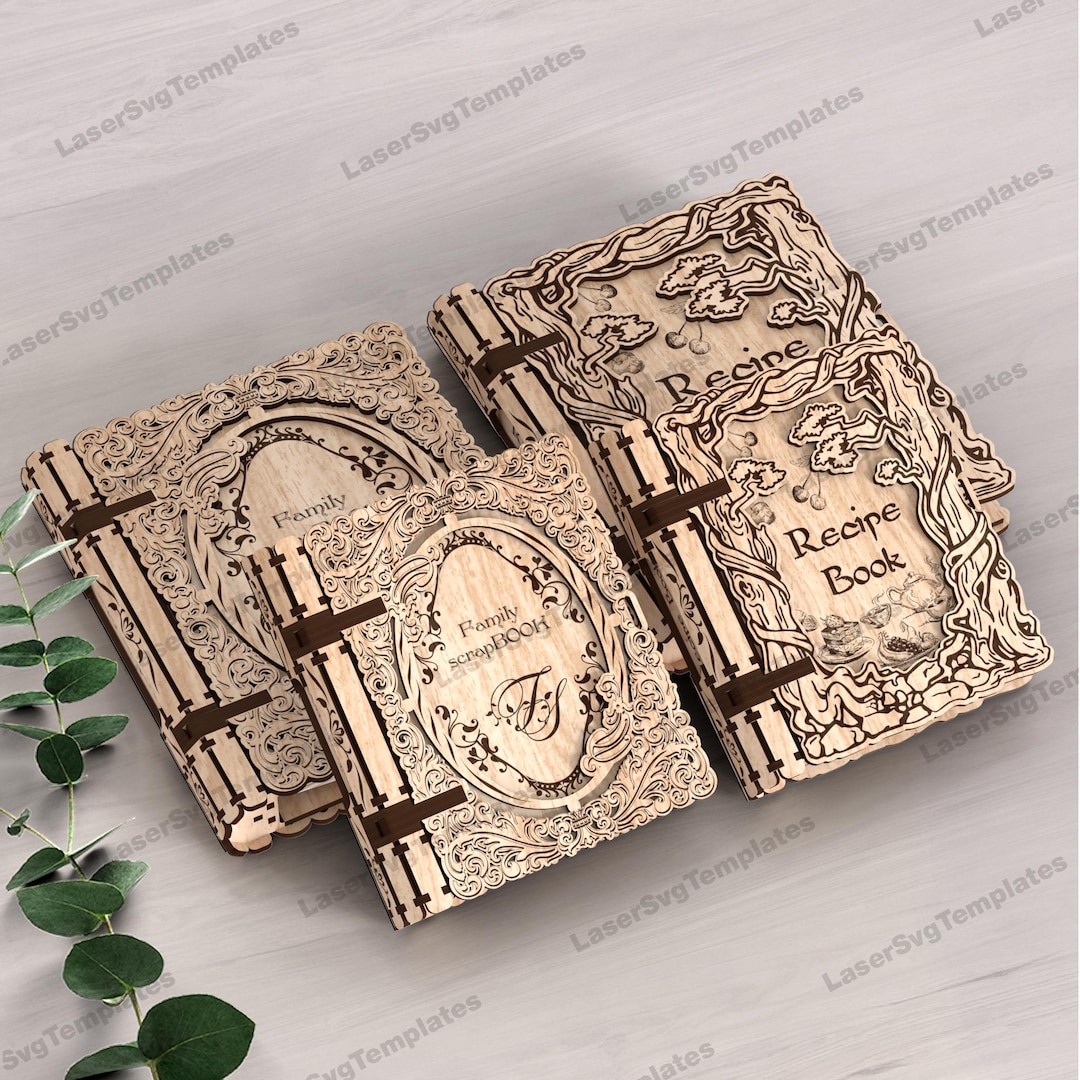 Album Book Cover A5 A4 Bundle Laser Cut Svg File Glowforge Binder ...