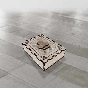 Laser Cut Poker Playing Cards Box Svg Template Glowforge Box for Game ...