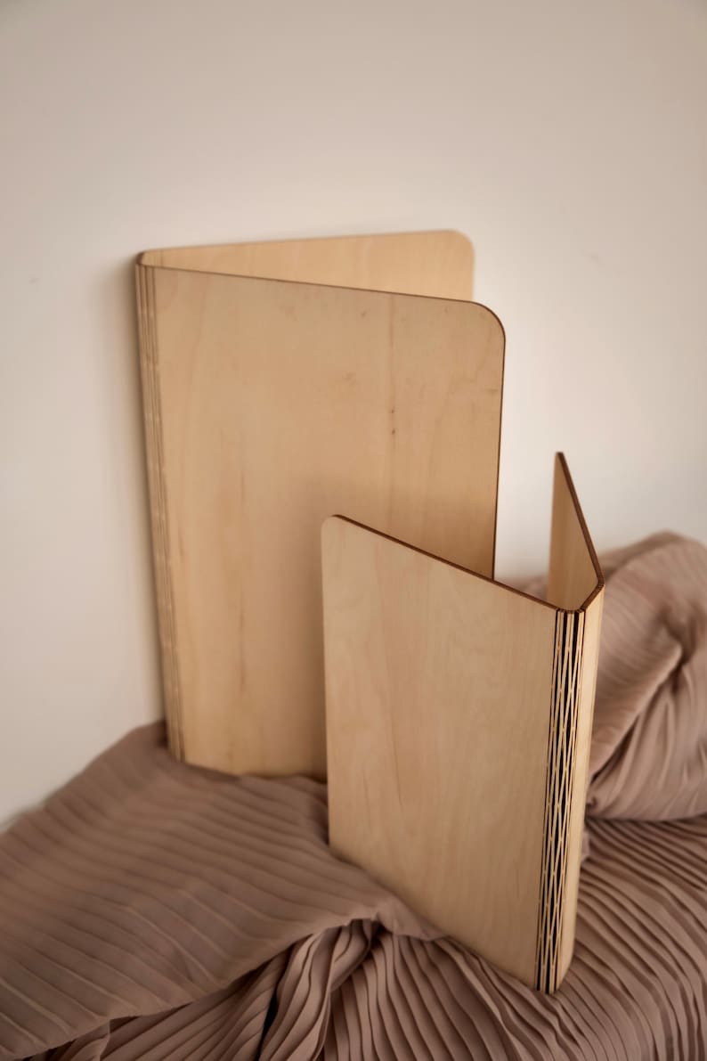Laser Cut Wooden Book Cover Svg Template Glowforge Notebook - Etsy