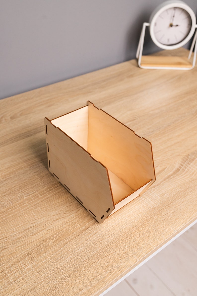 Laser Cut Wooden Storage Bins Drawers Box Svg Template - Etsy