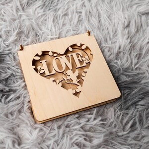 Laser Cut Decorative Ring Box Set Svg Template Glowforge Wedding Ring ...