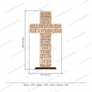 Laser Cut Stand Easter Cross Svg File Glowforge Multilayer Easter Cross ...
