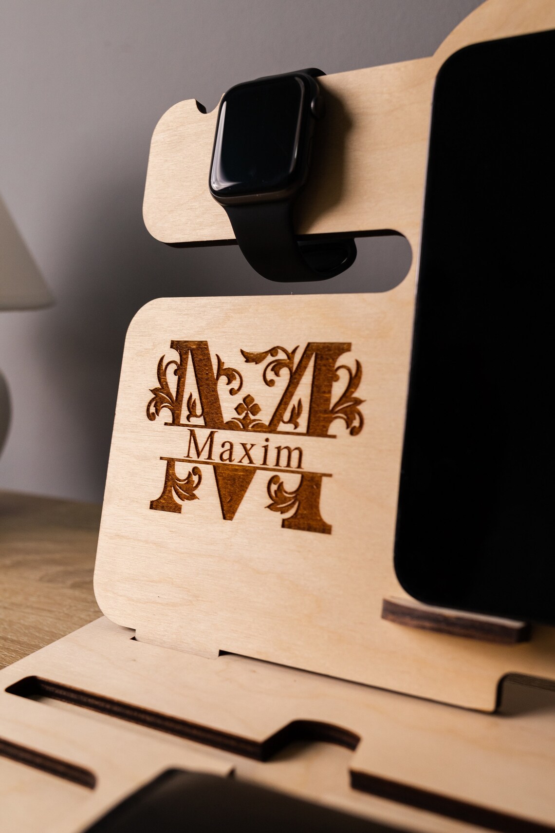 Laser Cut Dock Station Svg Glowforge Cell Phone Stand Svg Cricut ...