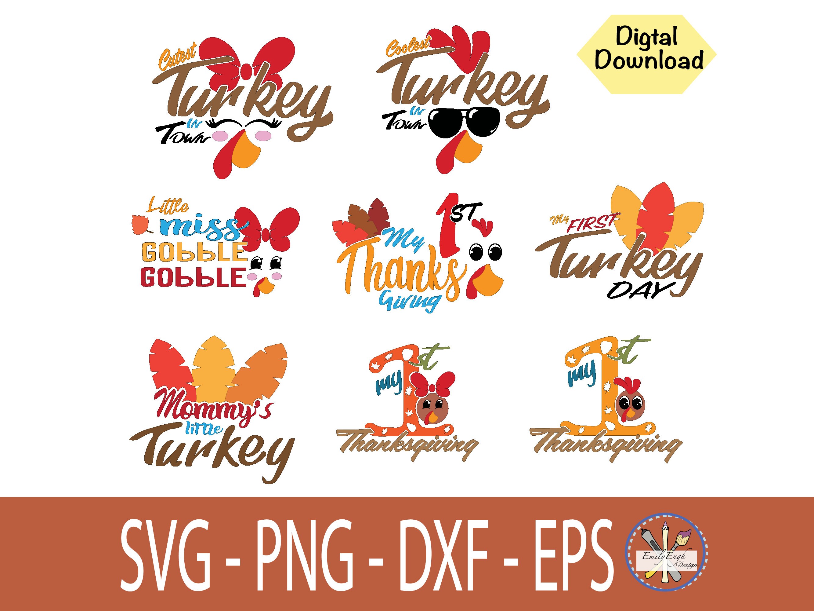 First Thanksgiving Bundle SVG Files, Thanksgiving Shirts, First ...