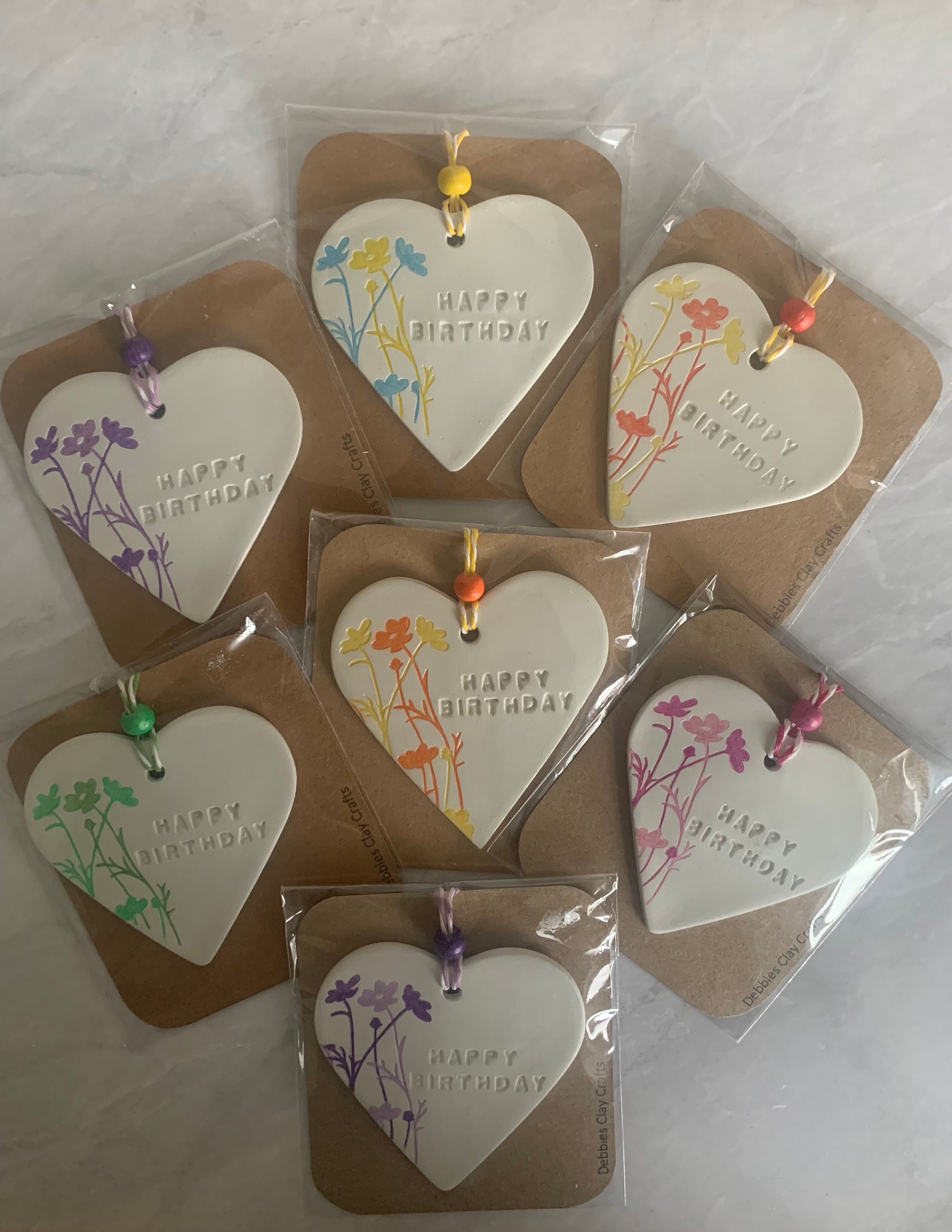 Happy Birthday Gift Tag Flowers - Etsy