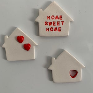 Handmade Mini House Magnets - Set of 3 - Etsy