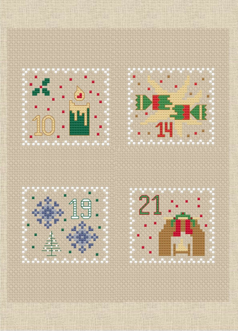 Christmas Advent Calendar Countdown to Christmas Set of 24 - Etsy