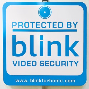Blink Security Yard Sign With 4 Window Stickers - Etsy