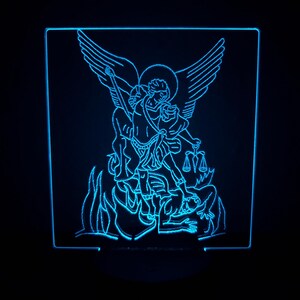 Saint Michael the Archangel Nightlight, Angel Art, Catholic Christian ...