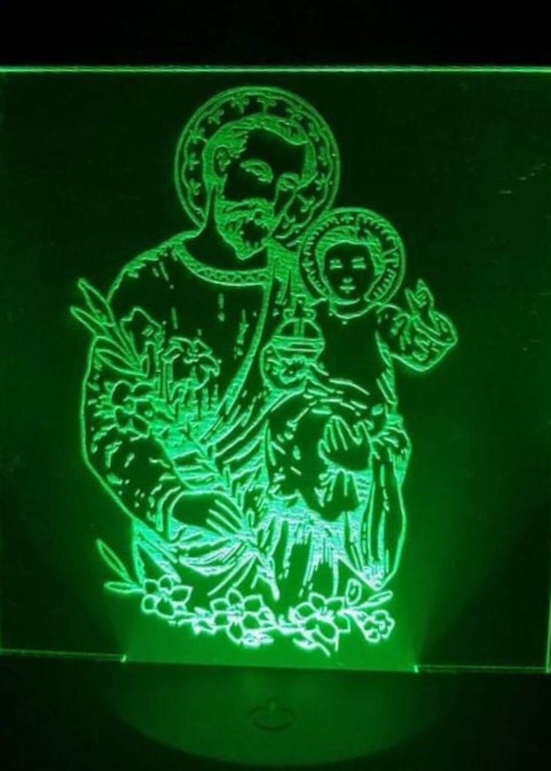 Saint Joseph Nightlight, LED Light, Catholic Nightlight, Saint Joseph ...