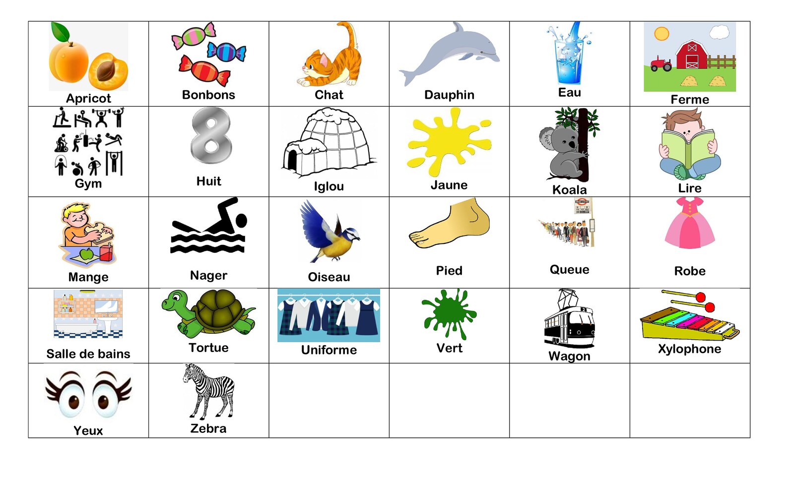 French ABC Wall Chart Printable With Answer Key - Etsy