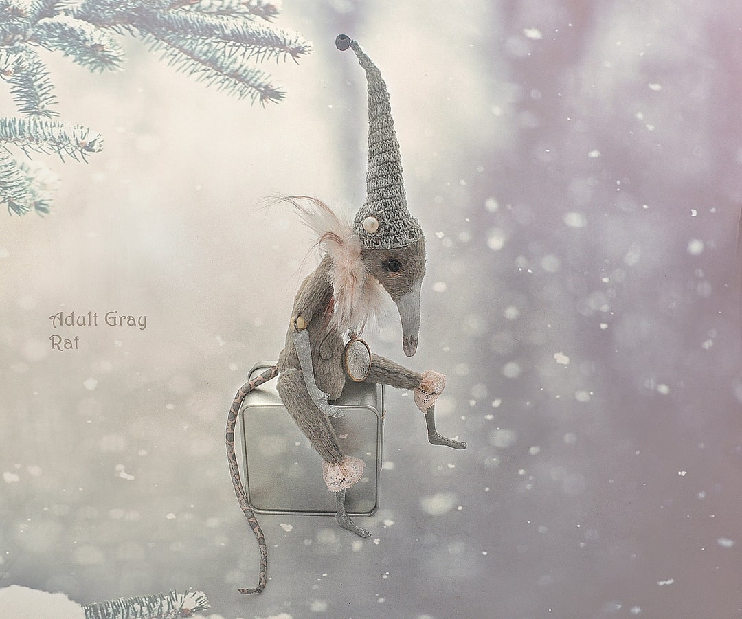 ADULT Gray Boy Rat Toy. Halloween Gift. Ratberry Creepy Doll - Etsy