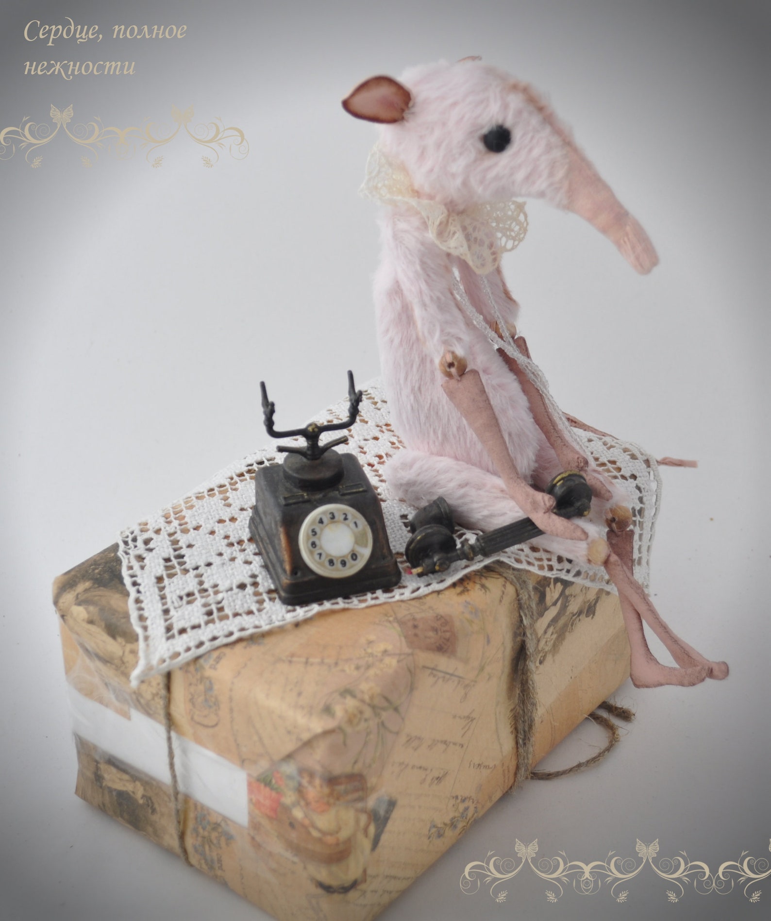 ADULT Pink Boy Rat Stuffed Toy. Social-emotional Toy of - Etsy