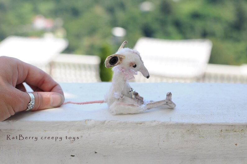 TINY White Boy Mouse. Bjd Stuffed Animals Rat by Ratberry. - Etsy