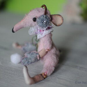 TINY Pink Boy Rat Bjd Stuffed Animal by Ratberry. Blythe and - Etsy