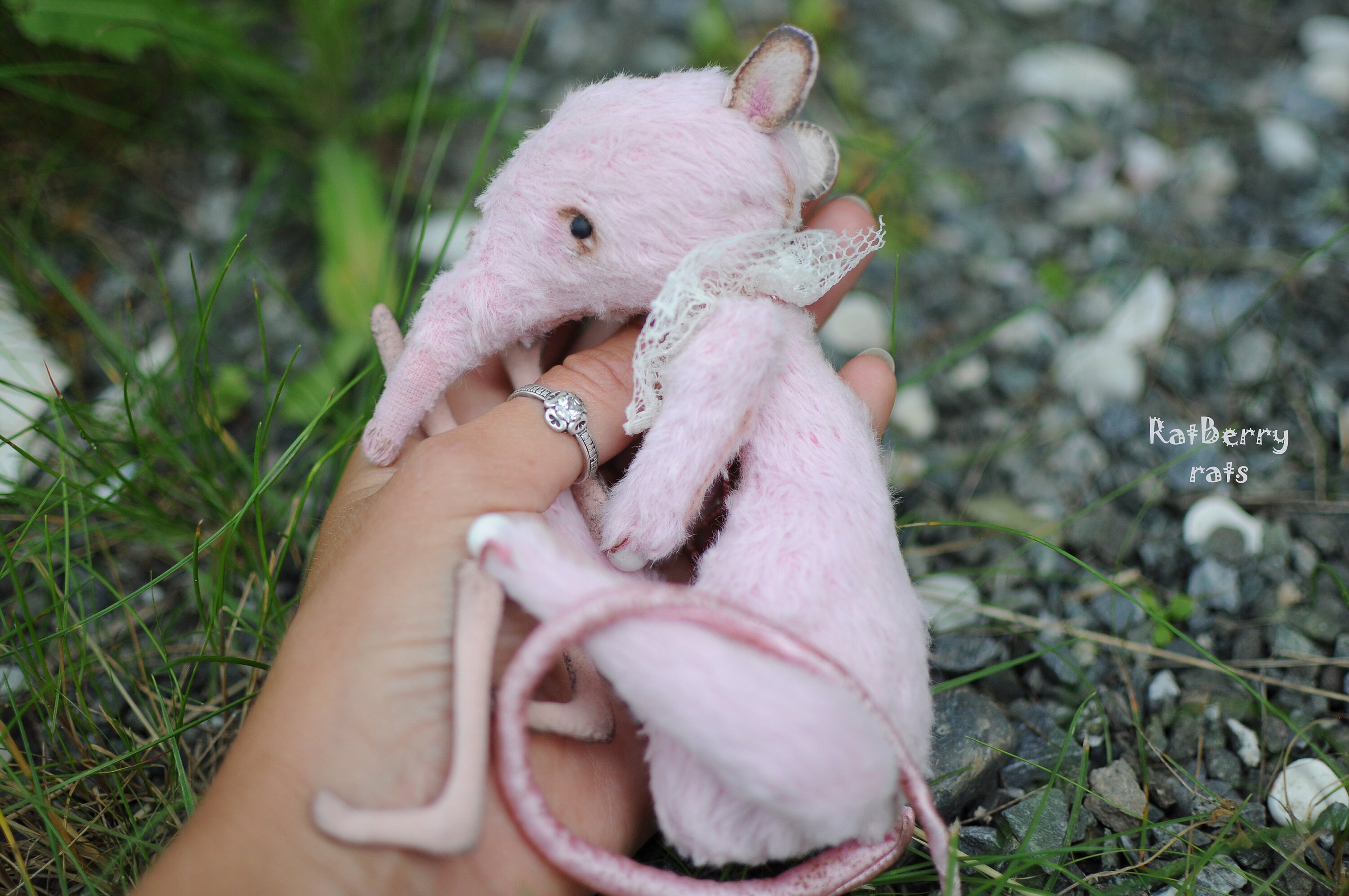 ADULT Pink Boy Rat Stuffed Toy. Social-emotional Toy of - Etsy