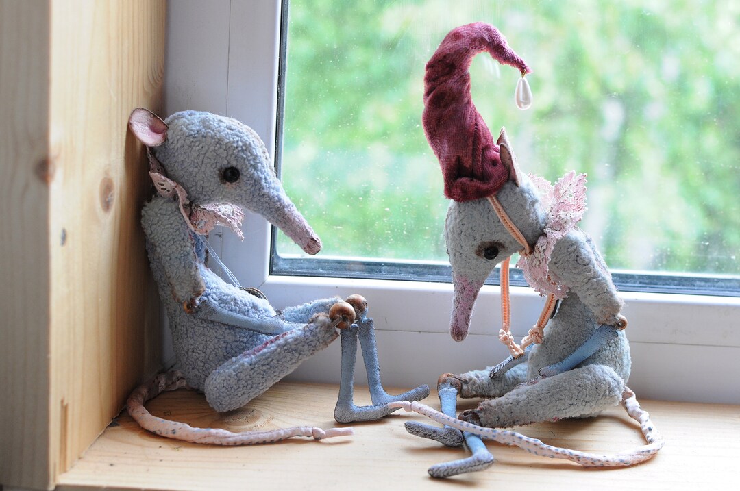 CUSTOM PLUSH BABY Rats by Ratberry. Christmas Creepy Doll Mouse. Gothic ...