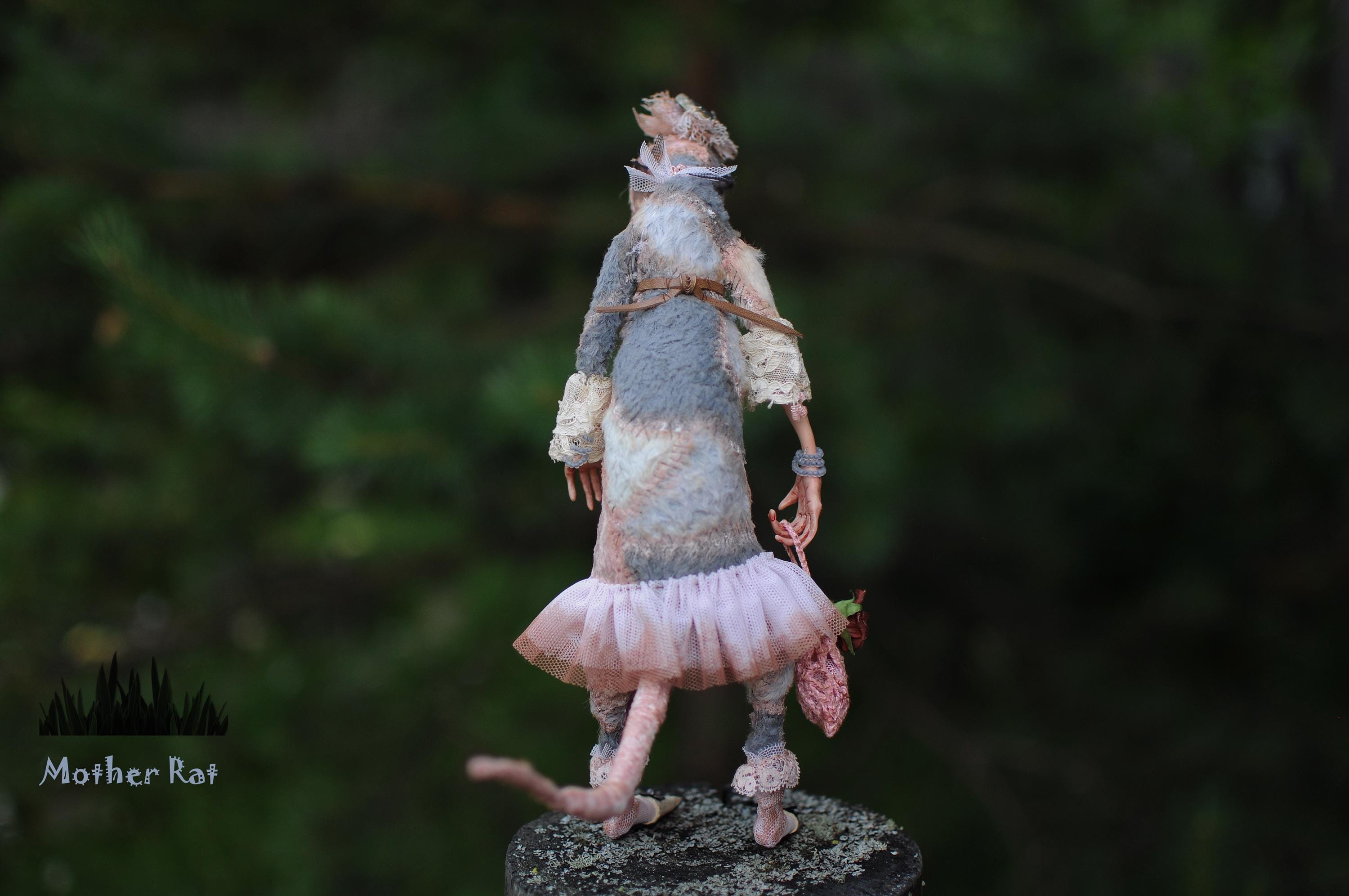 Gothic Doll Mother Rat With Carriage and Babies. Halloween Art Doll ...