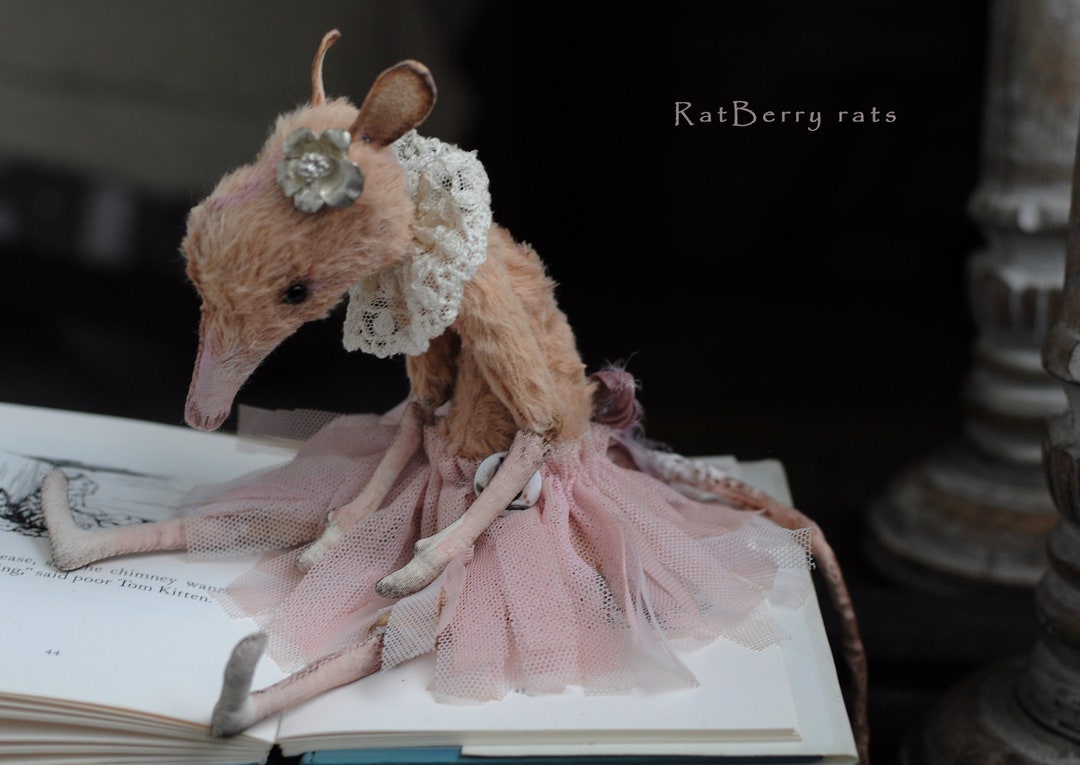 BABY Beige Girl Rat. Creepy Mouse Doll in Tutu. Mom Gift - Etsy