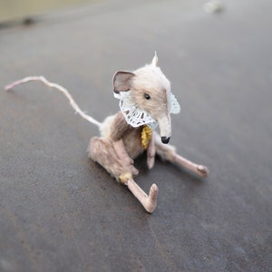 TINY Beige Boy Mouse. Bjd Stuffed Animals Rat by Ratberry. Blythe and ...