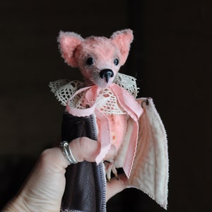Halloween Bat, Stuffed Plush Bat Toy by Ratberry, Cute Pink Plushie Bat ...