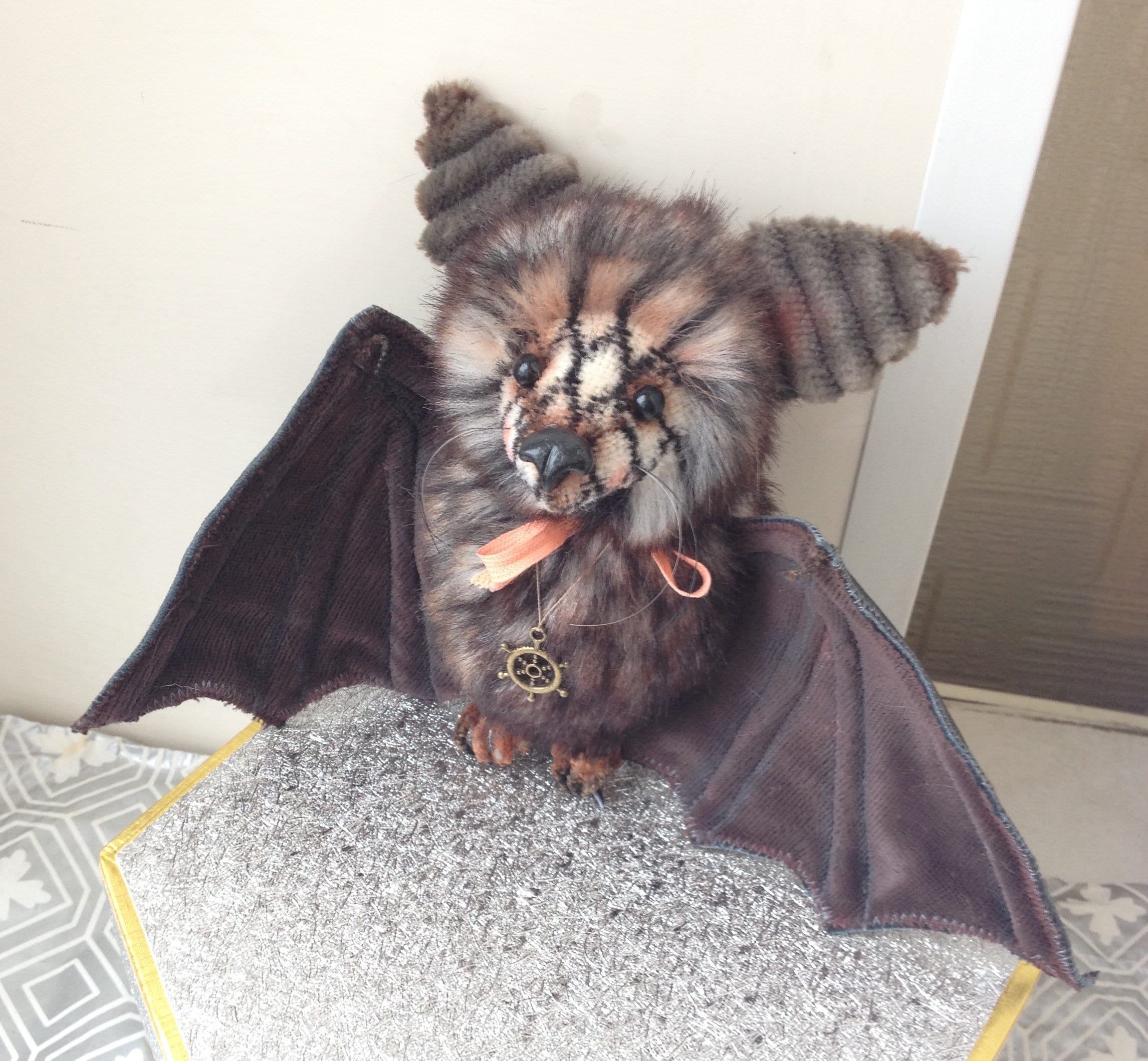 Handmade Plush Bat Toy: Poseable Halloween Decor by Ratberry - Etsy