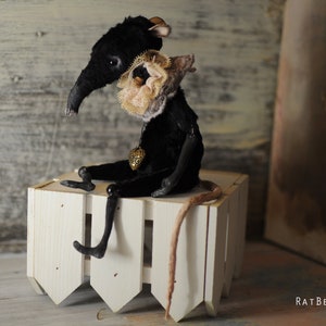 ADULT Black Boy Rat for Halloween Gift. Ratberry Creepy Cute Bjd Doll ...