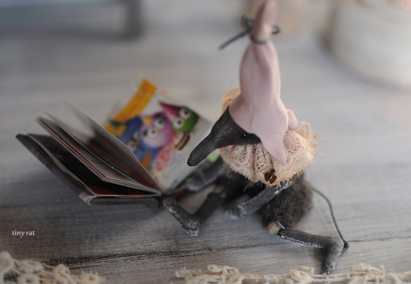 TINY Black Boy Rat. Bjd Stuffed Animal Cute Rat by Ratberry. - Etsy